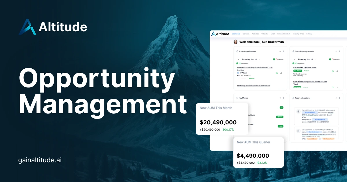 Opportunity Management | Altitude CRM